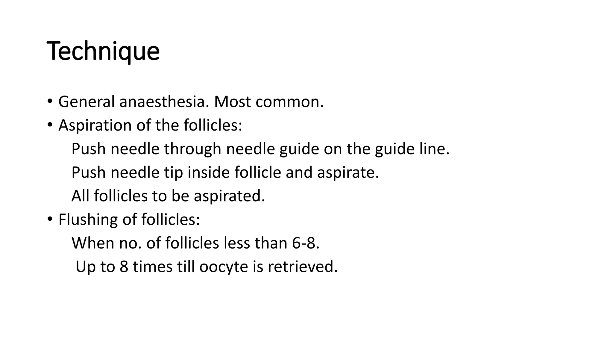 Oocyte pick up and Embryo transfer | PPTX