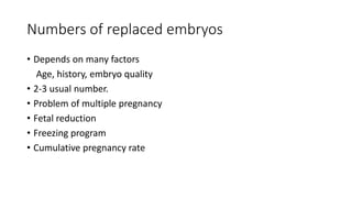 Oocyte pick up and Embryo transfer | PPTX