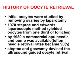 Oocyte retrival | PPT