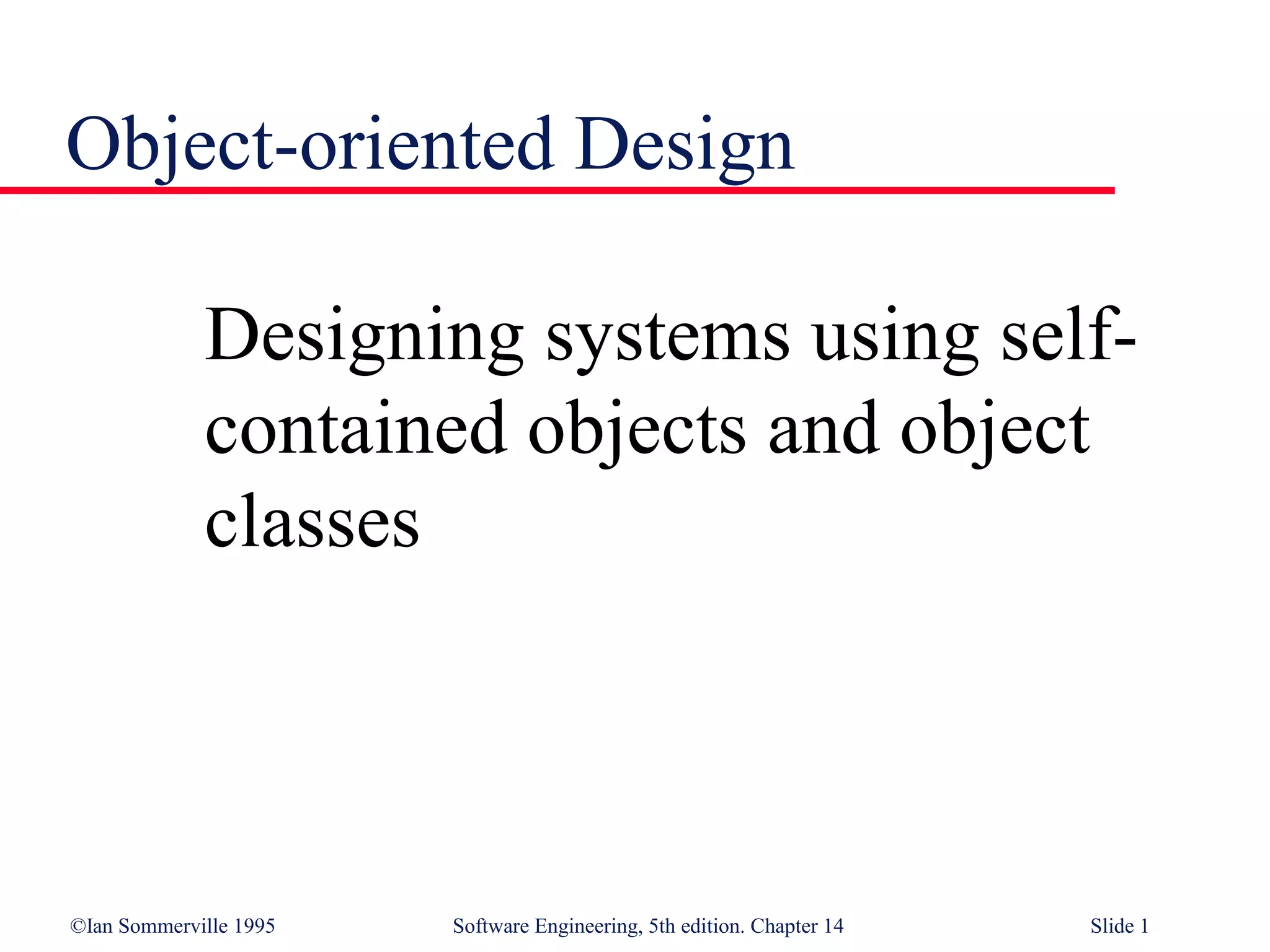 Object Oriented Design Concept | PPT