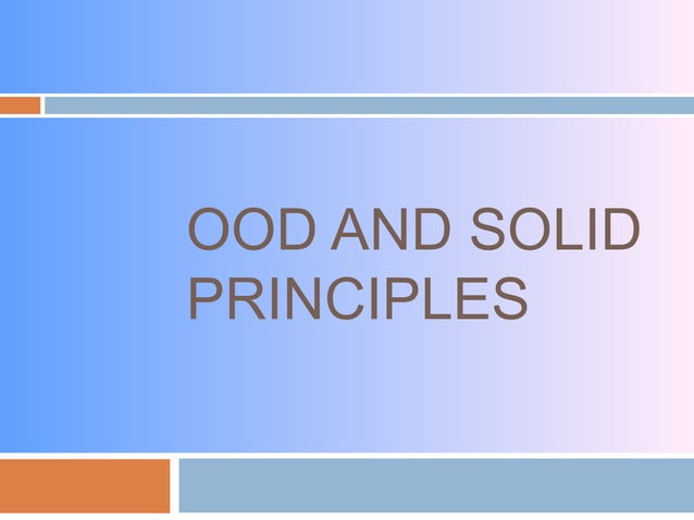 Ood and solid principles | PPT