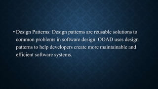 object oriented analysis and design | PPT
