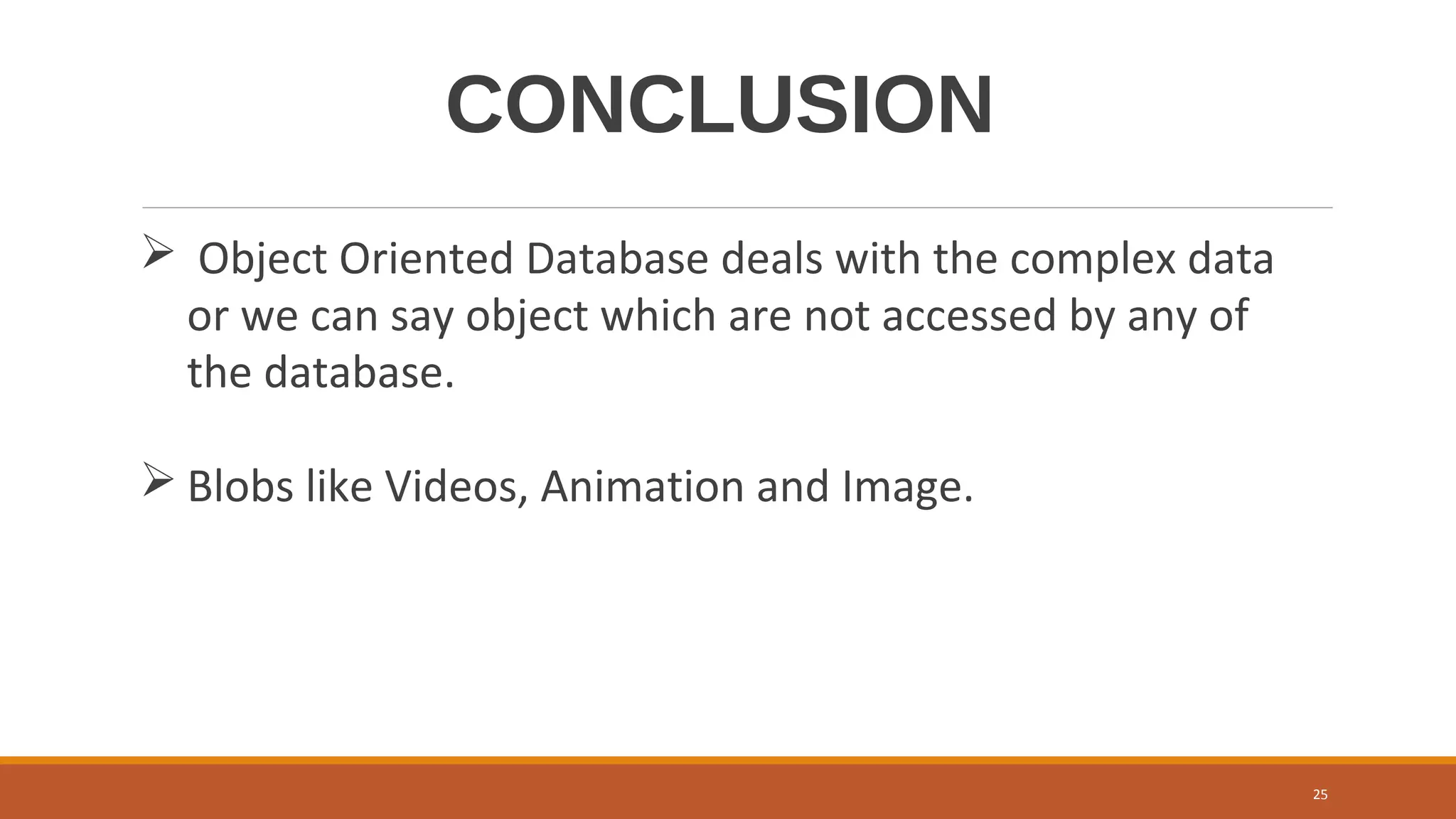 Object Oriented Database Management System | PPT