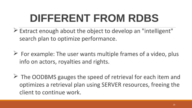 Object Oriented Database Management System | PPT