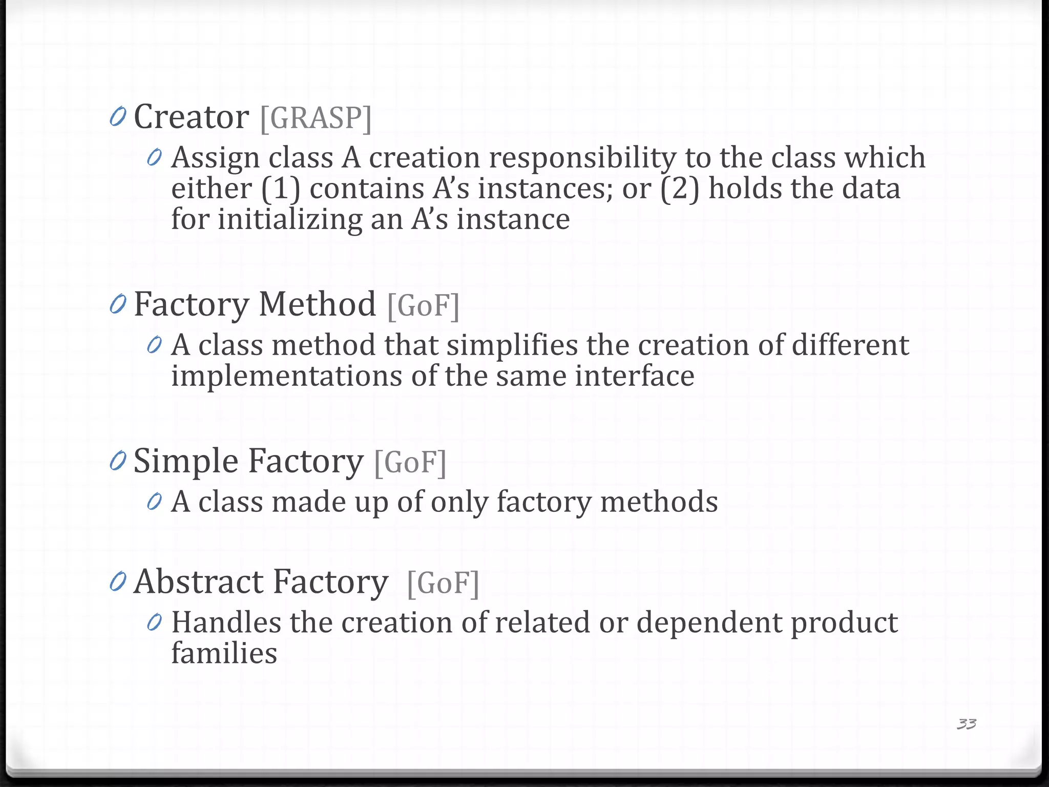 OO design principles and patterns | PDF