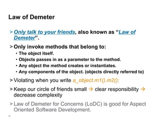 Object-oriented design principles | PDF | Programming Languages | Computing