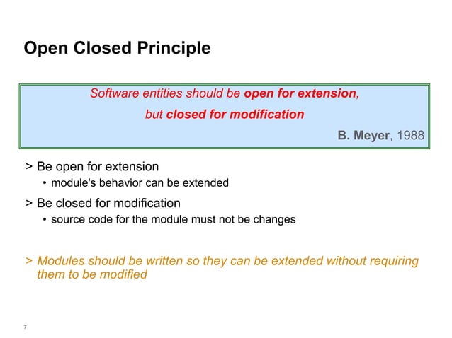 Object-oriented design principles | PDF | Programming Languages | Computing