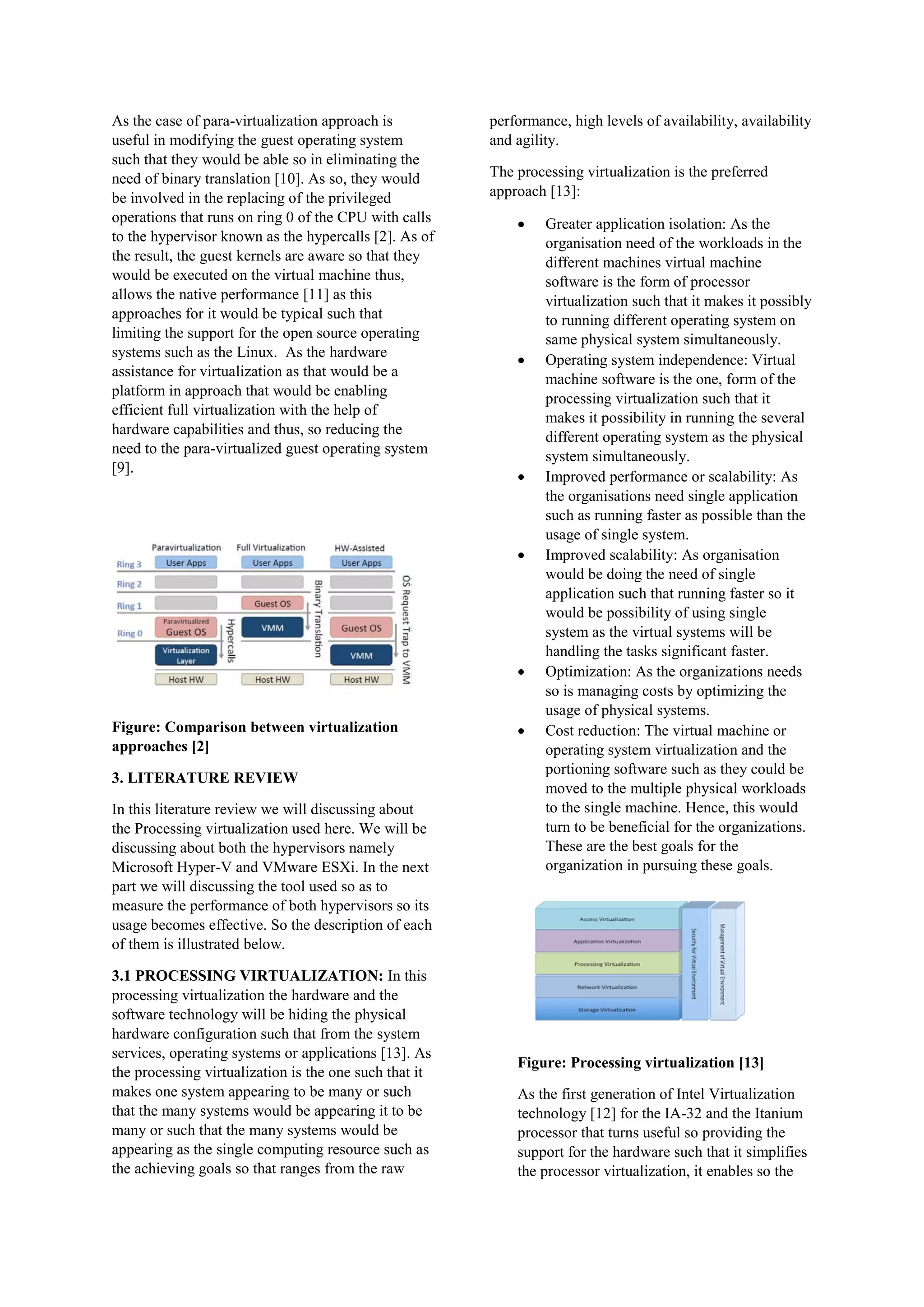 Processor Virtualization Comparison VMWare ESXi vs Microsoft Hyper-V | PDF
