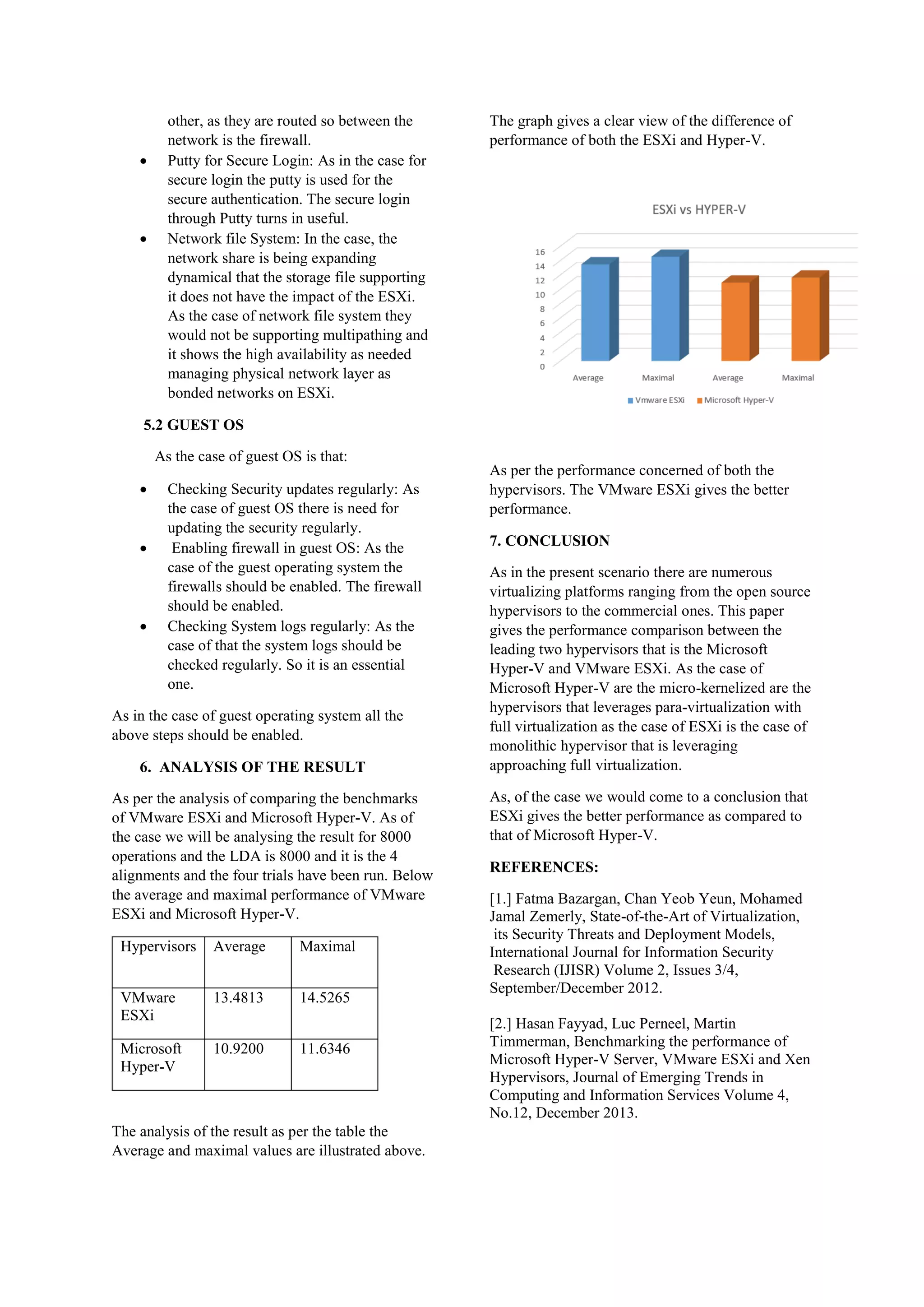 Processor Virtualization Comparison VMWare ESXi vs Microsoft Hyper-V | PDF