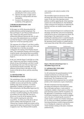 Processor Virtualization Comparison VMWare ESXi vs Microsoft Hyper-V | PDF