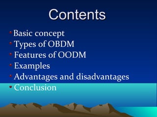 OODM-object oriented data model | PPT