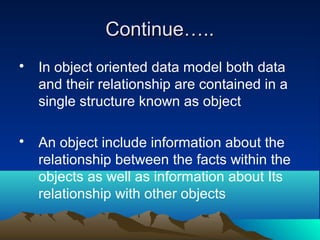OODM-object oriented data model | PPT