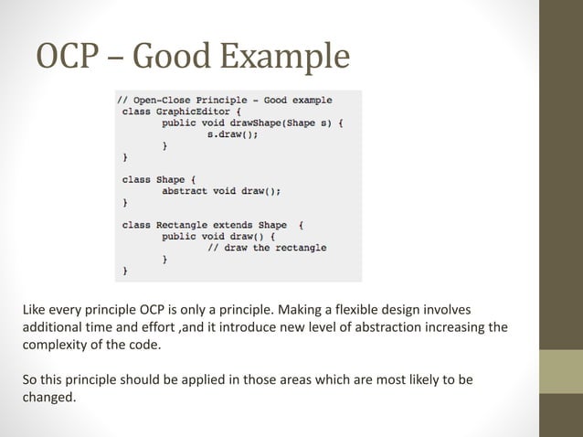 Improving Software Quality Using Object Oriented Design Principles | PPT