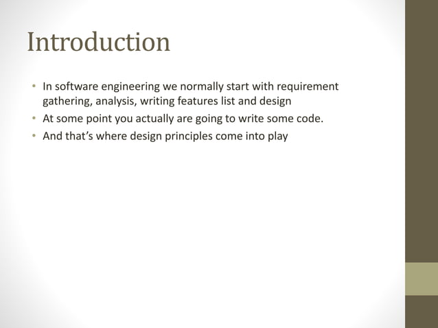 Improving Software Quality Using Object Oriented Design Principles Ppt