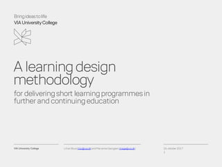 A learning design methodology (OOFHEC2017) | PPT