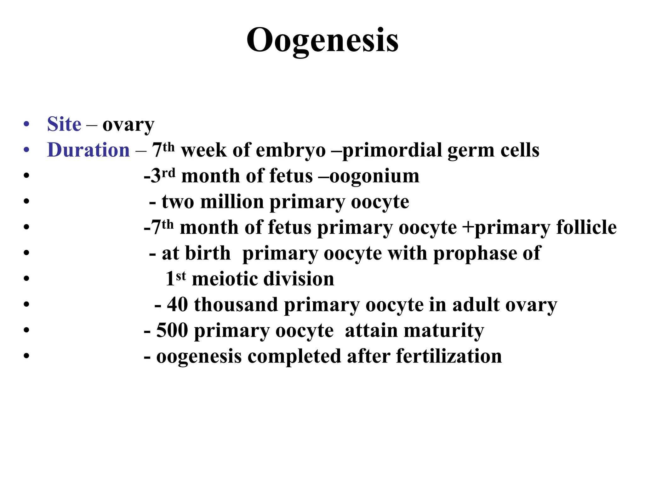 Oogenesis :process of oogenesis in mammals.pptx
