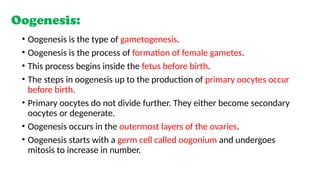 The Biology of Oogenesis: From Oogonium to mature ovum.pptx