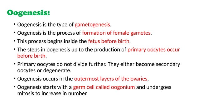 The Biology of Oogenesis: From Oogonium to mature ovum.pptx