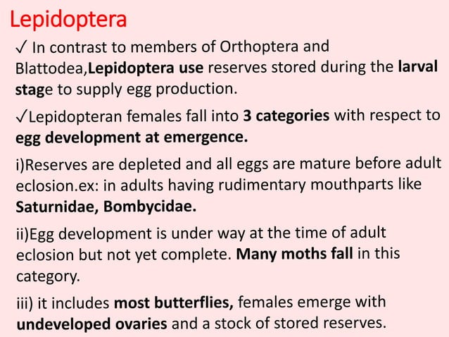 Oogenesis in Insects, Histology, Types of Ovarioles & Nourishment.pptx ...