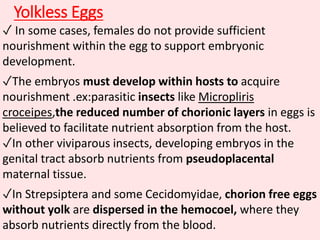 Oogenesis in Insects, Histology, Types of Ovarioles & Nourishment.pptx