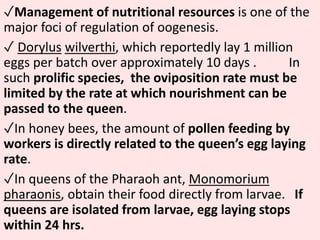Oogenesis in Insects, Histology, Types of Ovarioles & Nourishment.pptx