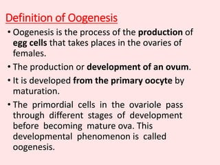 Oogenesis in Insects, Histology, Types of Ovarioles & Nourishment.pptx