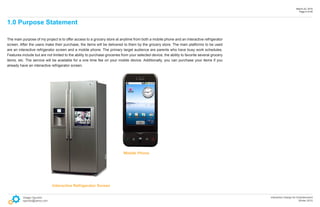 Grocery Store Shopping Application - Interaction Design | PDF