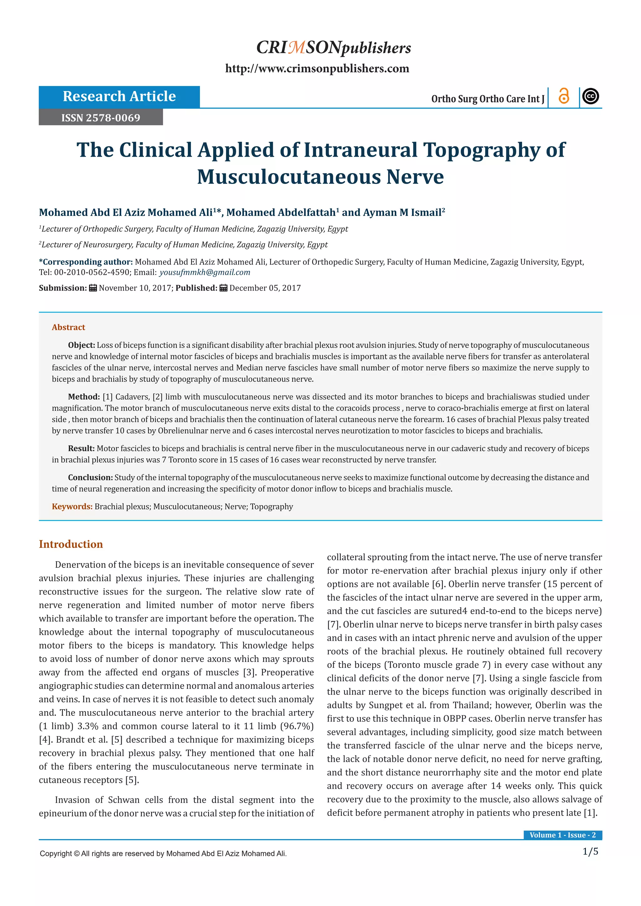 Crimson Publishers-The Clinical Applied of Intraneural Topography of ...