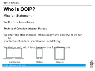 OOiP_in 5 minutes_2011 | PPT | Free Download
