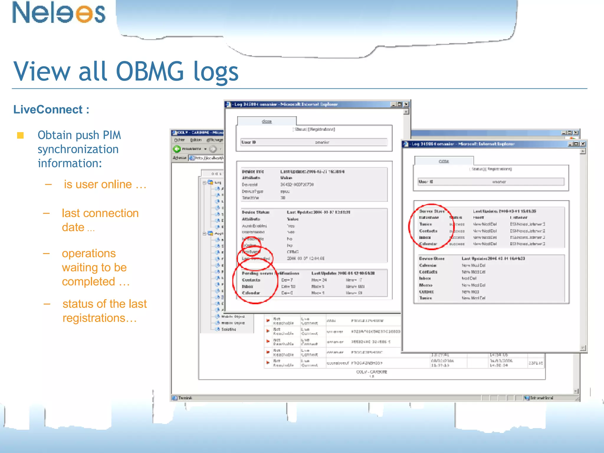 OneBridge Online Log Viewer (OOLV2) | PPS | Databases | Computer Software and Applications