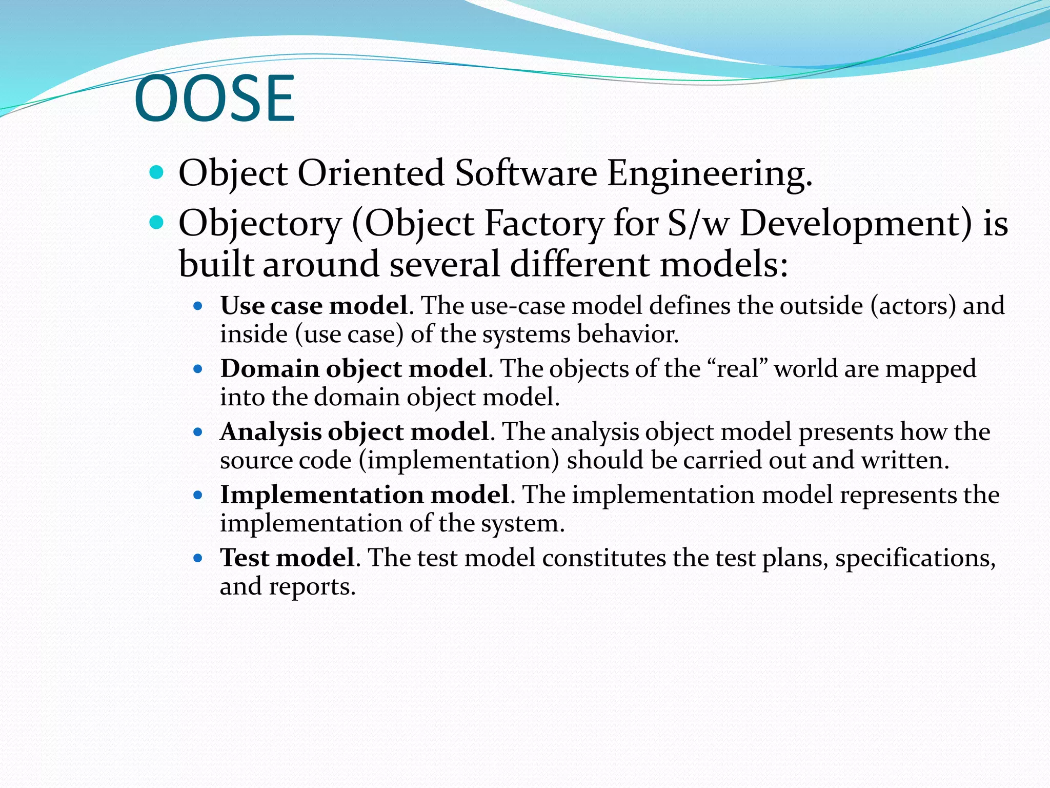 Object Oriented Methodologies Ppt