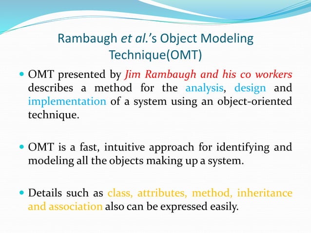 Object Oriented Methodologies Ppt
