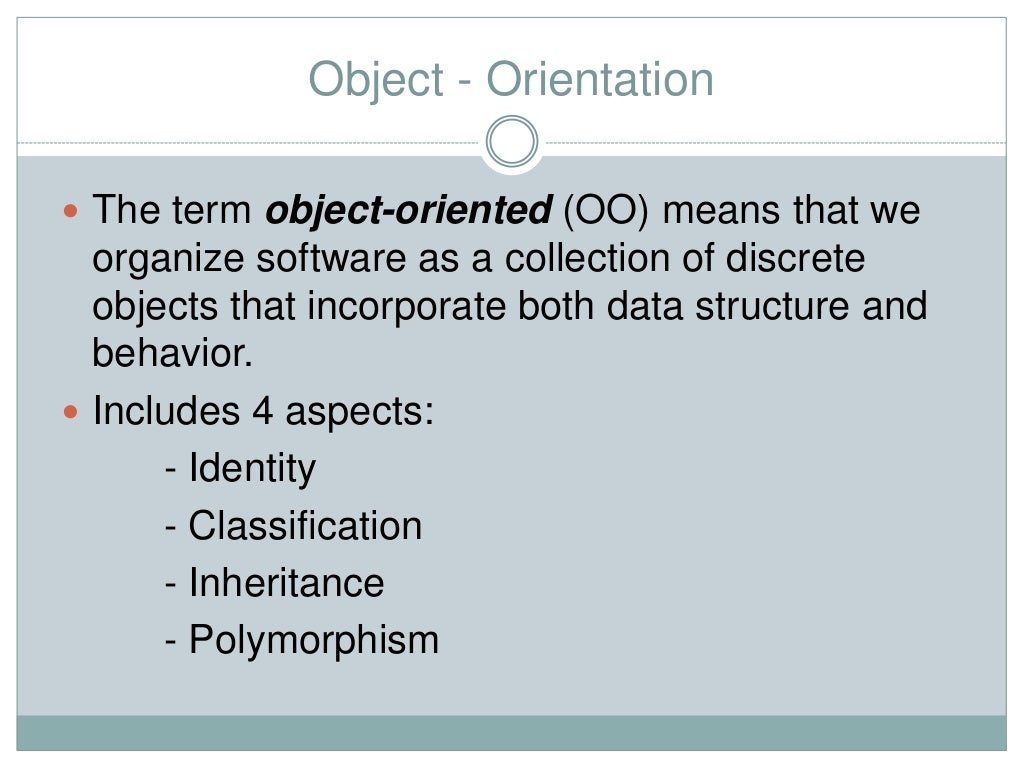 Object Oriented Approach For Software Development
