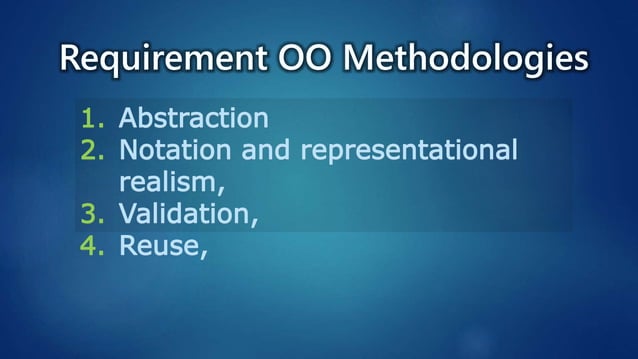 Oo methodology | PPTX | Programming Languages | Computing