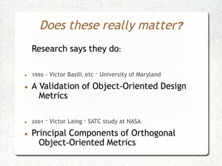 OO Metrics | PDF
