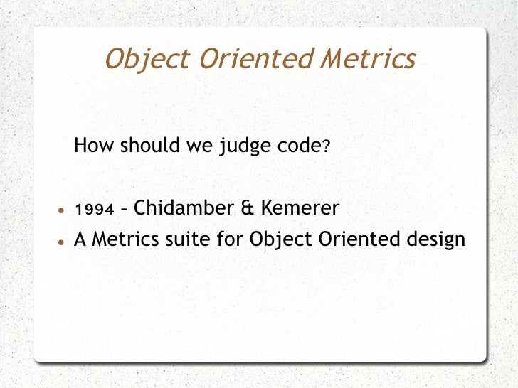 Oo Metrics