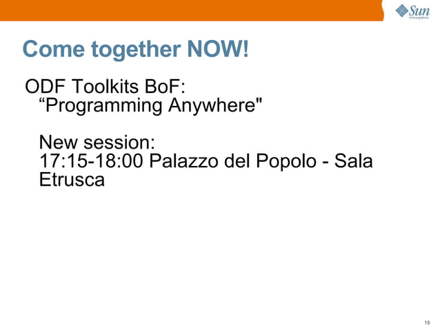 ODFDOM ODF as a server | ODP