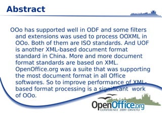 XML Performance | ODP