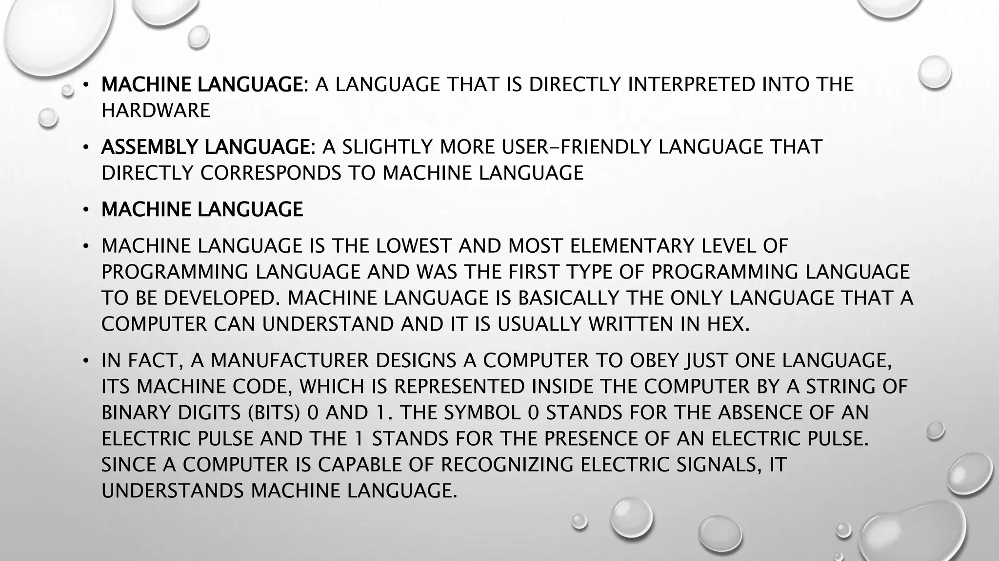 computer language with full detail | PPTX
