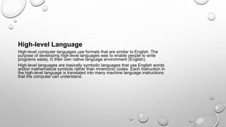 computer language with full detail | PPTX