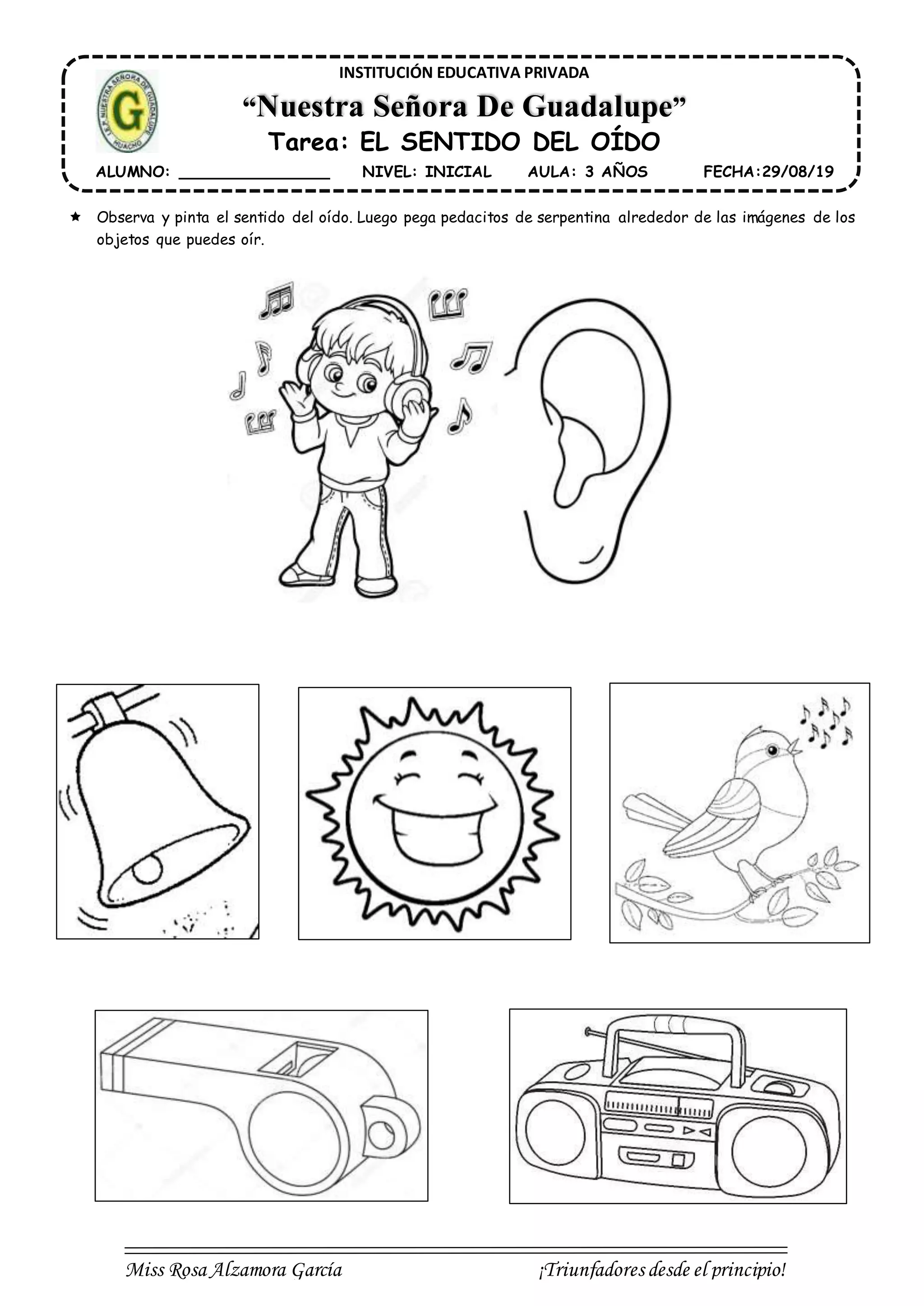 EL SENTIDO DEL OÍDO | DOCX | Education