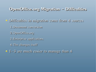 OpenOffice.org Migration - Why & How? | PPT