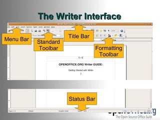 OpenOffice.org Writer: The Basics | PPT