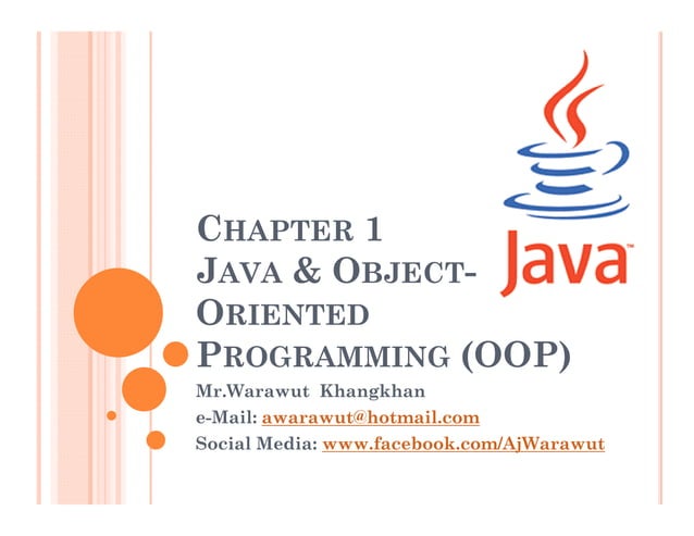 Object-Oriented Programming 1 | PPT Object-Oriented Programming 1 | PPT