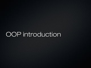 Introduction to OOP with PHP | PPT
