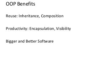 An Introduction To Object Oriented Programming | PPT