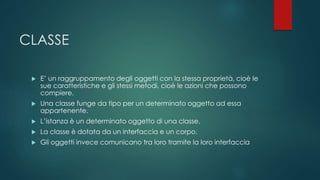Programmazione ad oggetti | PPTX