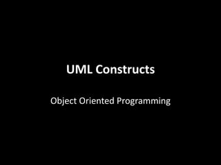 UML constructs | PPTX