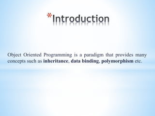 Java Object Oriented Programming | PPT