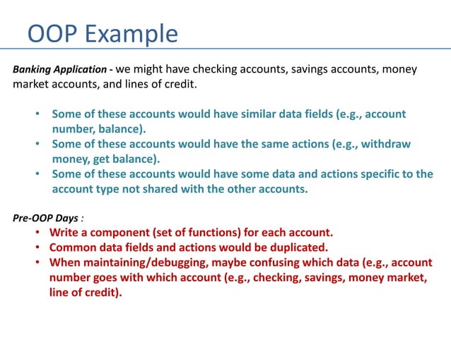 Object Oriented Programming Principles | PPTX